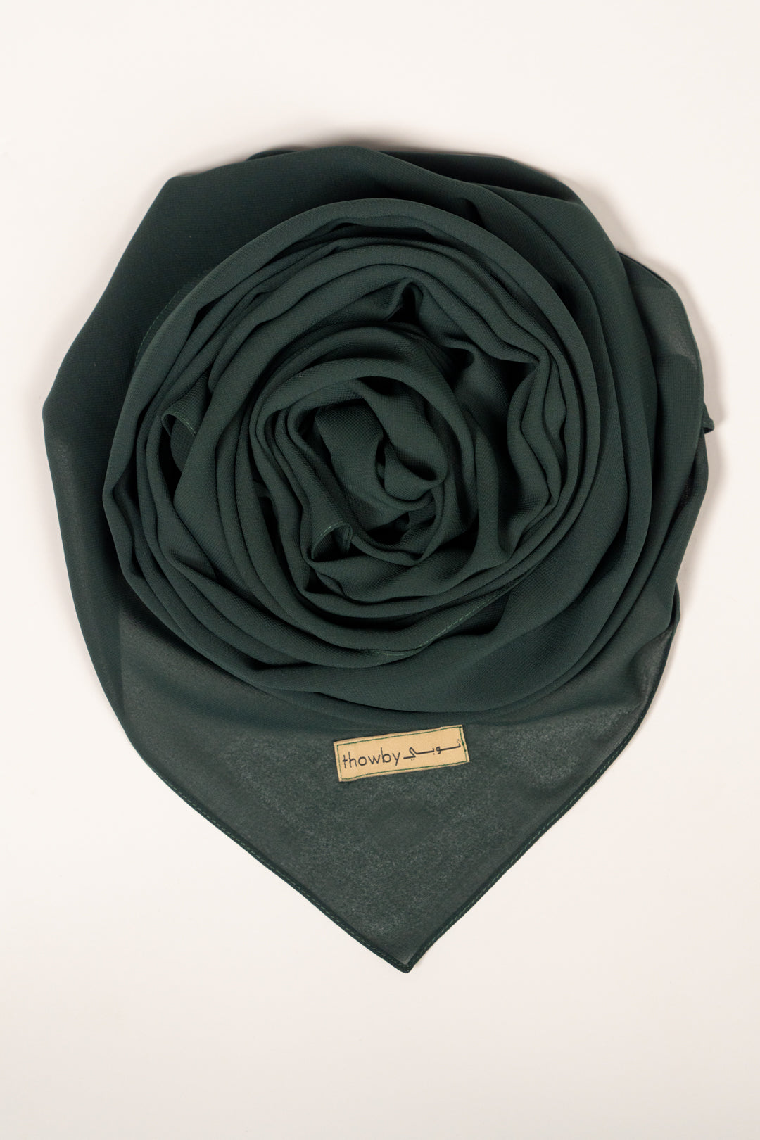 Elegant Royal Green chiffon Shayla - Taleen - thowby ثـوبي